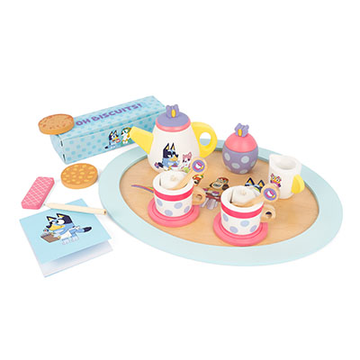 Bluey Wooden Tea Party Set | Bluey | Prima Toys