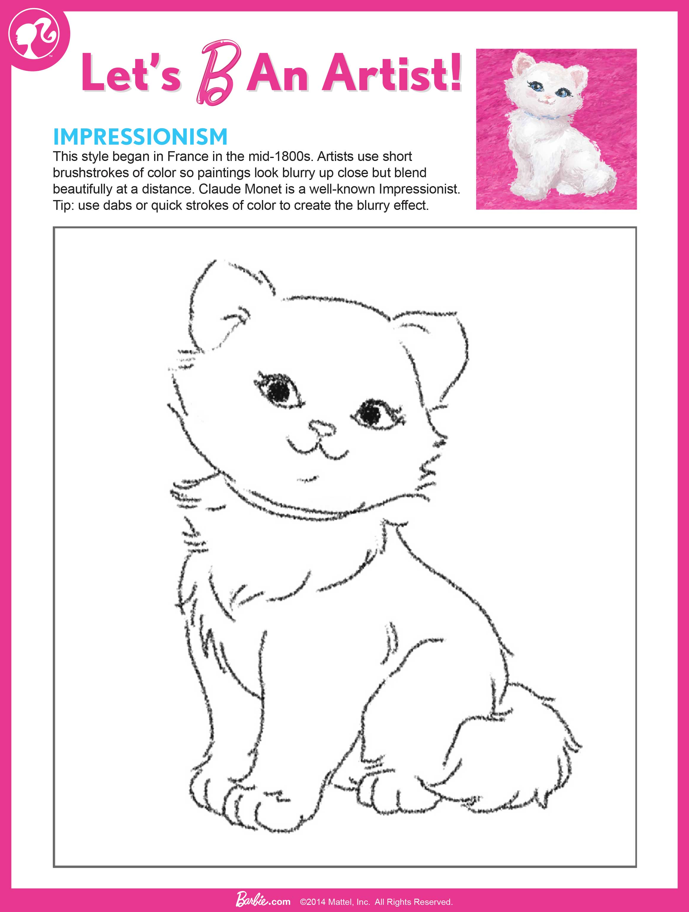 Download fun activities and color-ins to print out and play with Barbie ...