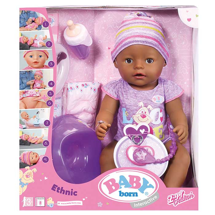 Baby Born Interactive Ethnic | Baby Born | Prima Toys