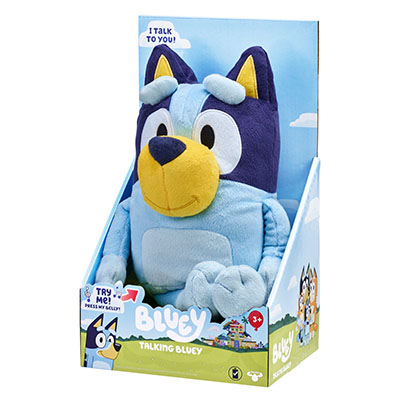 Bluey 33cm Bluey Plush with Sounds | Bluey | Prima Toys