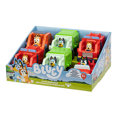 Bluey Season 12 Mini Racers Single Pack | Bluey | Prima Toys