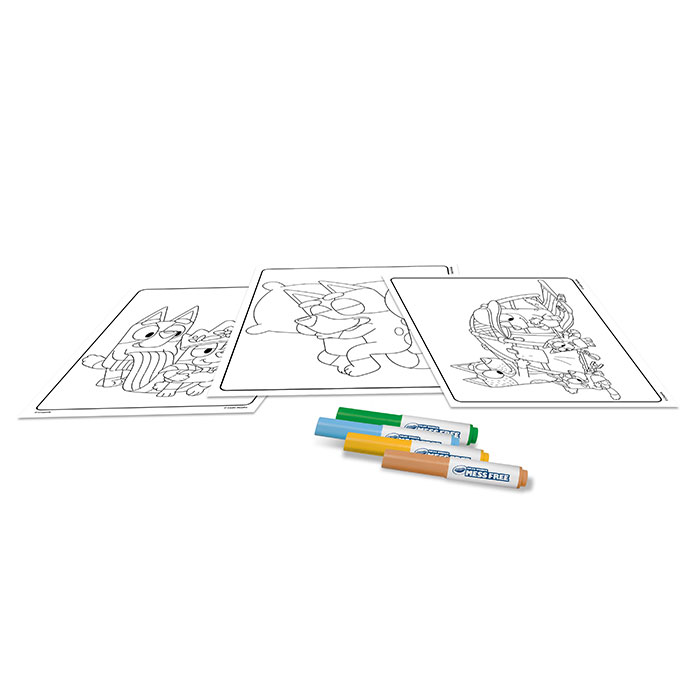 Crayola Color Wonder Set Bluey,Foldelope, 4 Mini Bl Markers | Crayola ...