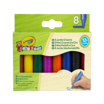 Crayola Mini Kids Jumbo Crayons 8ct | Crayola Mini Kids | Prima Toys