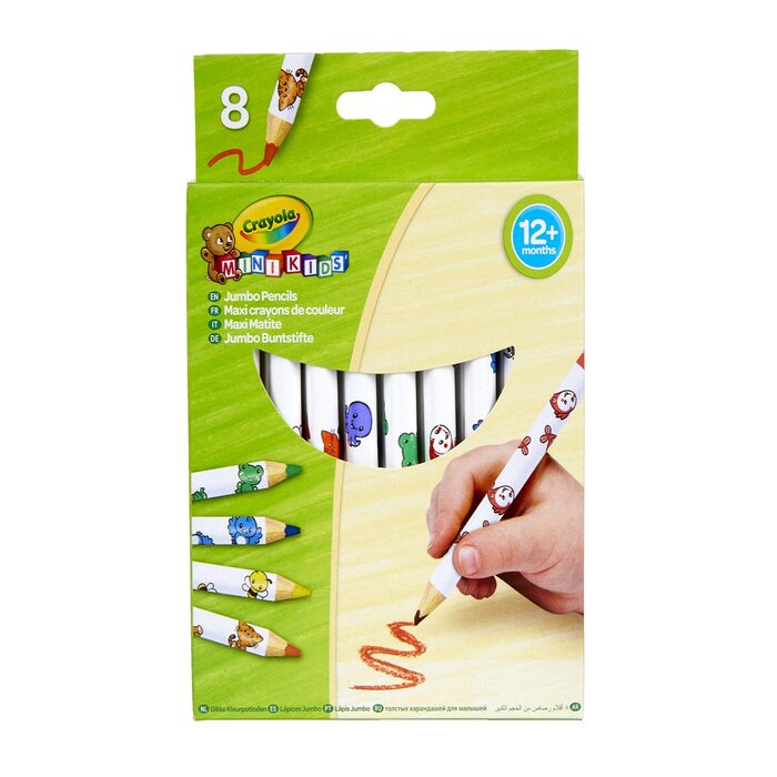 Crayola Mini Kids Jumbo Decorated Pencils 8ct | Crayola Mini Kids ...