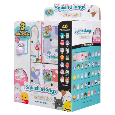 Squishmallow Squish A Longs Clip A Longs In Cdu | Squish-A-Longs ...